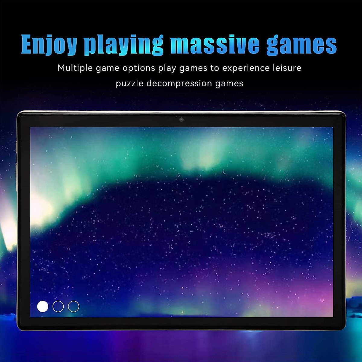 Zunate Android 12 Tablet, 10.1 inch WiFi Tablets 8GB RAM 256GB ROM, Quad Core Processor Tableta Computer with Dual Camera, 7000mAh Battery, 1960x1080 FHD Touchscreen