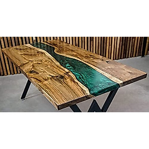Epoxy Table, Epoxy Resin River Table, Live Edge Wooden Table, Natural Wood,Dining table, Natural Epoxy Table, Resin Table