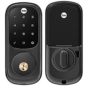 Yale Assure Lock with Z-Wave, Black Suede Smart Touchscreen Deadbolt Works with Ring Alarm, Samsung SmartThings, Wink (Hub Required, Sold Separately), YRD226-ZW2-BSP