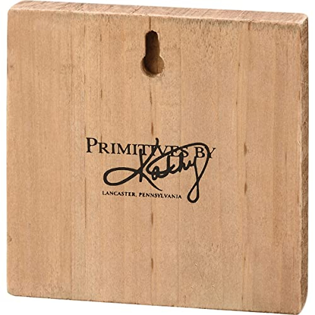 Primitives by Kathy White Bunny Home Décor Sign 4.50" x 4.50" x 1"
