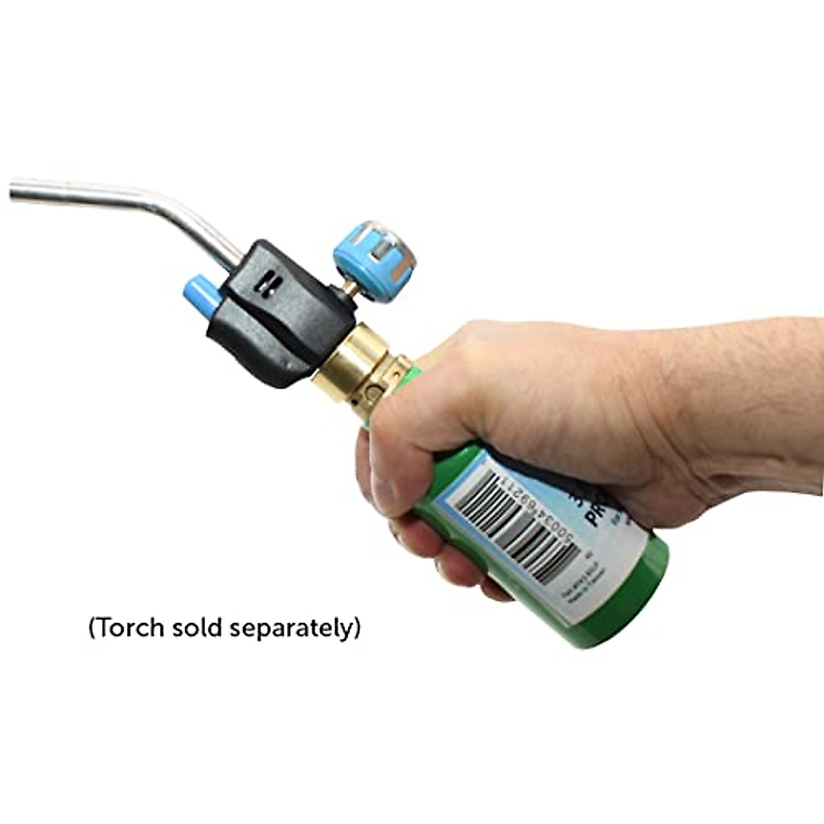 Flame King 1/4-lb Empty Refillable Propane Cylinder Tank - Reusable & Transportable - Safe and Legal Refill Option - UL1769 Listed Valve