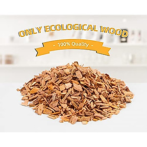 Natural Wood Chips for Smoker and Smoking Gun-Set of 8 Variety Pack-Hickory, Oak, Cherry, Apple, Peach, Beech, Walnut, Pear-3.5 OZ Each Great for Smoking Beef Chicken Fish Cocktail Whiskey & Drinks