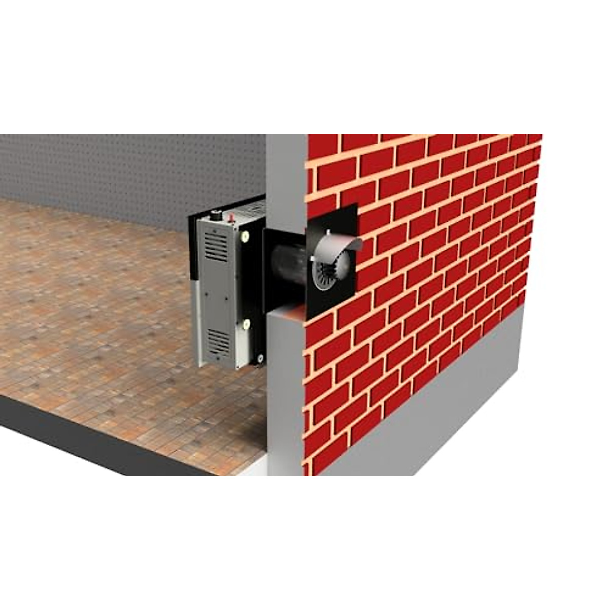 Comfort Glow 25,000 BTU Direct Vent Liquid Propane Gas Wall Heater, Gray, large