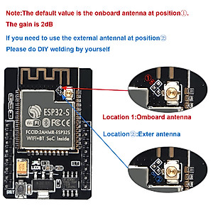 Diitao 2PCS ESP32-CAM-MB WiFi Bluetooth Board + Micro USB to Serial Port CH340G 4.75V-5.25V with OV2640 2MP Camera(ESP 32 CAM MB)