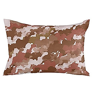 Funnywall88 Waterproof Throw Pillow Covers Set of 2 Camouflage Netting Camo Couch Pillow Cases Outdoor Sofa Cushion Cover Home Decor for Bed Living Room, 20" x 12"