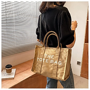 GLOD JORLEE Women's Tote Bag - Trendy Canvas Tote Crossbody Handag (Khaki)