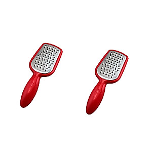 2 Pcs. Stainless Steel Mini Grater Cheese Garlic Nutmeg Chocolate 5" BPA Free