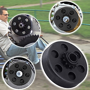 Go Kart Clutch 3/4" Bore 10T with #40 41 420 Chain for Go Kart Minibike Yerf-Dog karts with Tecumseh