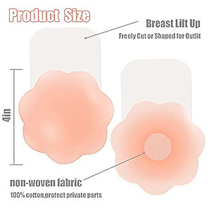 Sticky Bra for Breast Lift Pasties Nipple Covers Invisible Silicone Adhesive Bra Petals Stick on Bra