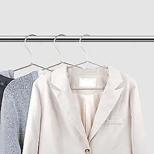 LARESAOPU Wire Hangers 10 Pack - Coat Suitable for Spring&Autumn Clothes Load 11 pounds Space Saving Clothing Hanger 16.1Inch, Rose Gold