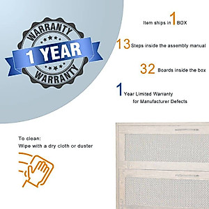 Graficial 3 Drawer Dresser, Dresser for Bedroom, Rattan Chest of Drawers, Rustic Brown Bedside Table Dressers