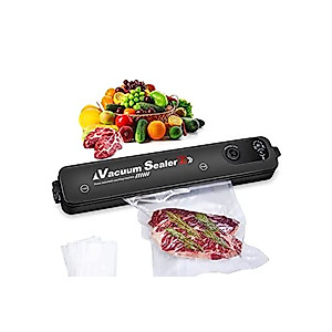 Vacuum sealer bags 100 bags 10” x 7” strong food grade BPA free works with all sealers. Precut Easy Tear Notch Textured Food Storage Bag,Seal Meal Snack Fruit Nut,Boil Steam Heat Freeze Safe Sous Vide Bags,Commercial Food Heavy Duty Sealable Bags