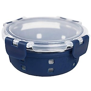 Home Basics B08NK8YP7N Food Storage Container, 13 Ounce, Indigo