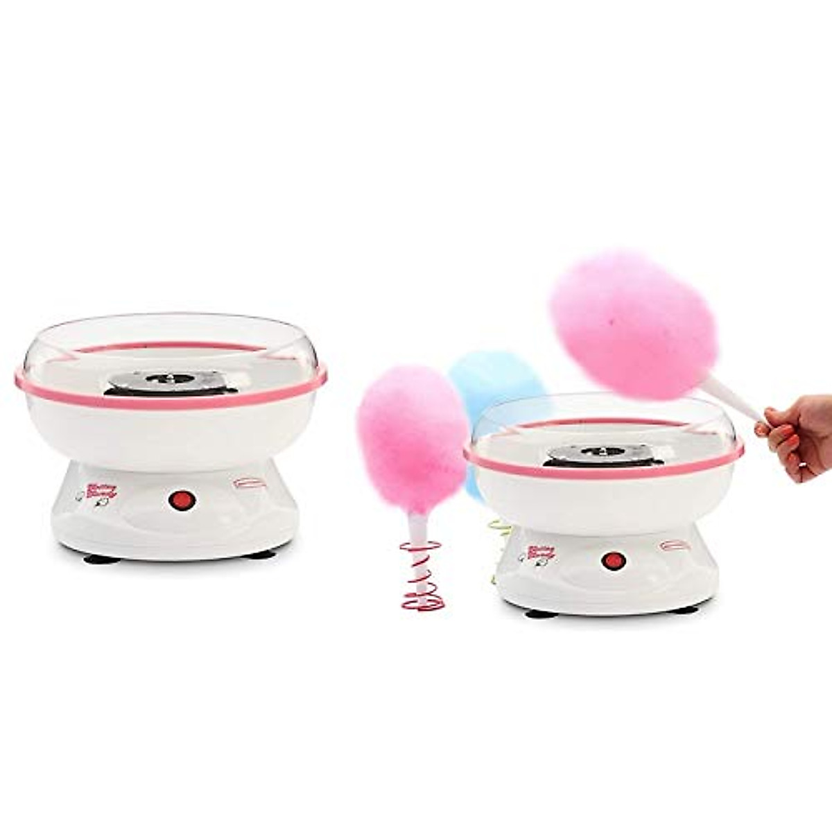 J-JATI Cotton Candy Maker, Electric Cotton Candy Maker, Hard Candy Maker, Sugar-Free Candy Machine family fun In-home cotton candy machine, Bright Colorful Style