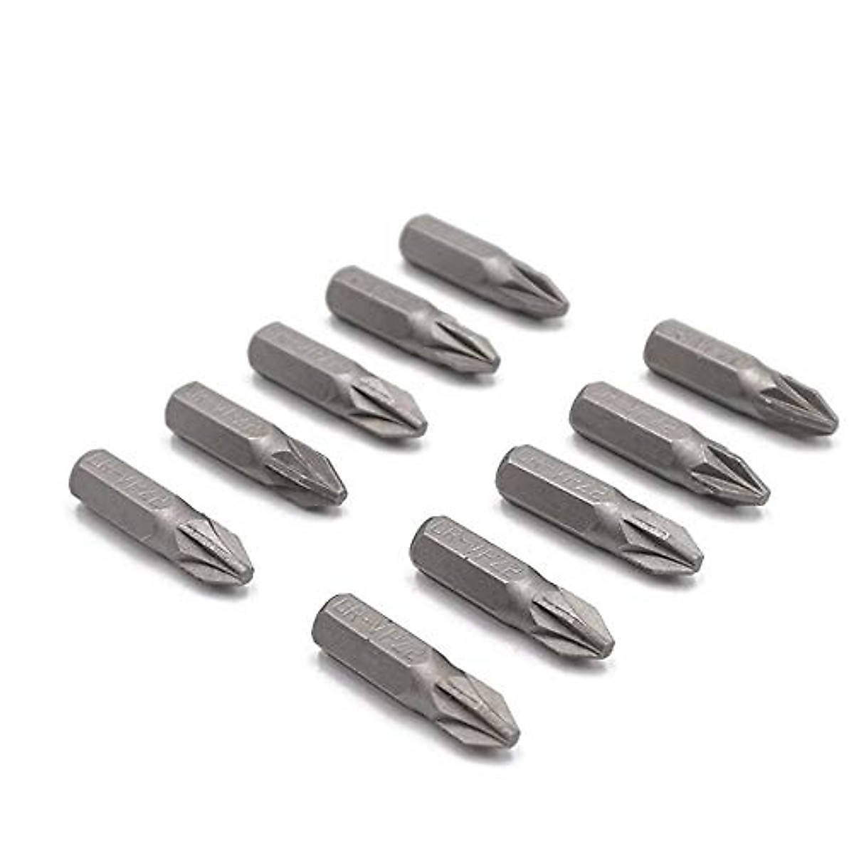 JUN-STORE SENMIAO-TH 10Pcs 1/4 inch 25mm PZ2 Screwdriver Bit Set Repair Tools Screwdrivers Kit Hex Shank Drill Bit for Power Household Hand Tools