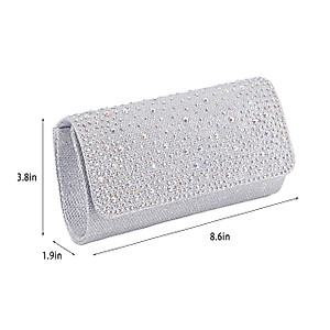 Naimo Womens Sequin Evening Purse Wedding Party Clutch Bag