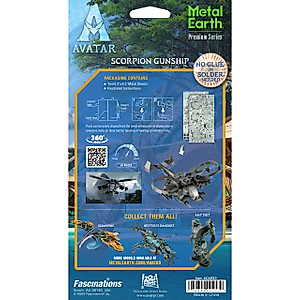 Metal Earth Premium Series Avatar 2 Scorpion Gunship 3D Metal Model Kit Fascinations