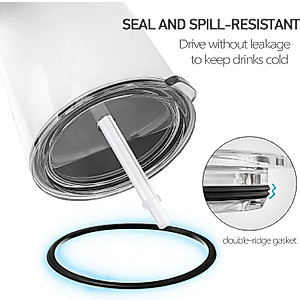 LUCEMILL 30 oz Tumbler Lid Yeti Tumblers, Replacement Lids with Straw for YETI Rambler 26 oz Cup, 35 oz Straw Mug and D·S,BJPKPK,WETOWETO,ALBOR 30 oz Tumbler, Spill Proof Covers