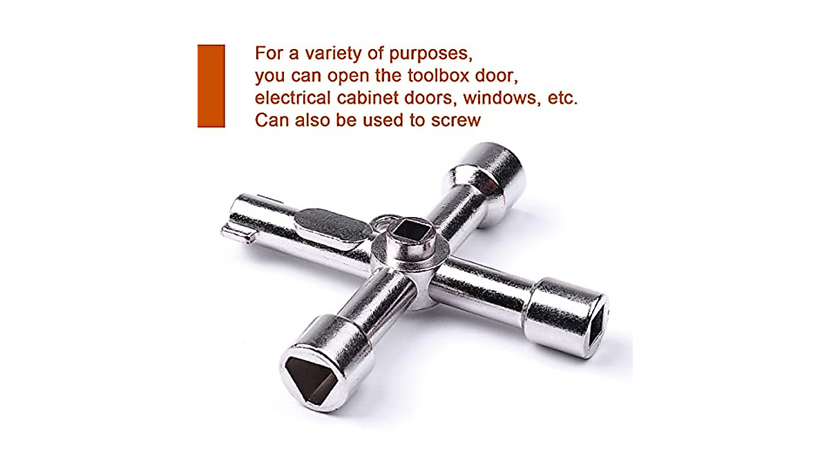 ATOPLEE 4-Way Utility Key for Faucets and Valves