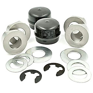 HD Switch Front Wheel Bearing Bushing & Hardware Rebuild Kit Replaces Husqvarna Craftsman AYP Poulan Huskee Weed Eater Roper Ryobi 532124959 532009040 583652701 106732X613 491334MA Lawn Mower Tractor