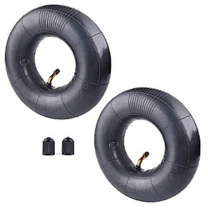 2 Pack of 4.10-4 410-4 4.10/3.50-4 Inner Tubes for Garden Rototiller Snow Blower Mowers Hand Truck Wheelbarrow Go Cart Kid ATV