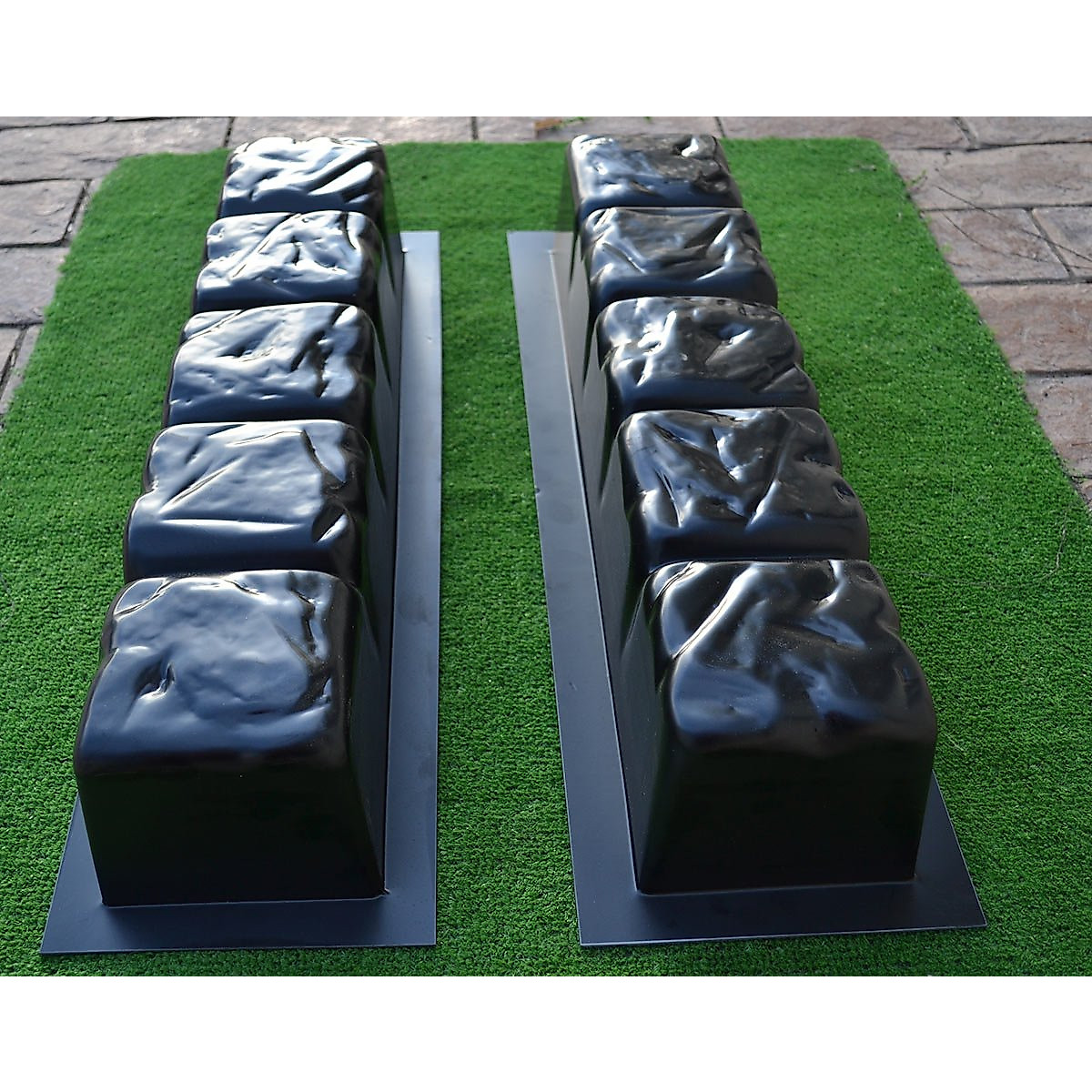 Concrete molds Straight Edge Stone Log Edging Border Garden curbs Sold 2pcs BR02