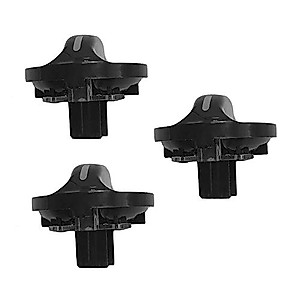 AC Climate Control nob Switch - Set of 3 - Replaces# 55905-0C010, 559050C010 - Fits Toyota Tundra 2000, 2001, 2002, 2003, 2004, 2005, 2006 - Air Conditioner Replacement Switch K001ACS