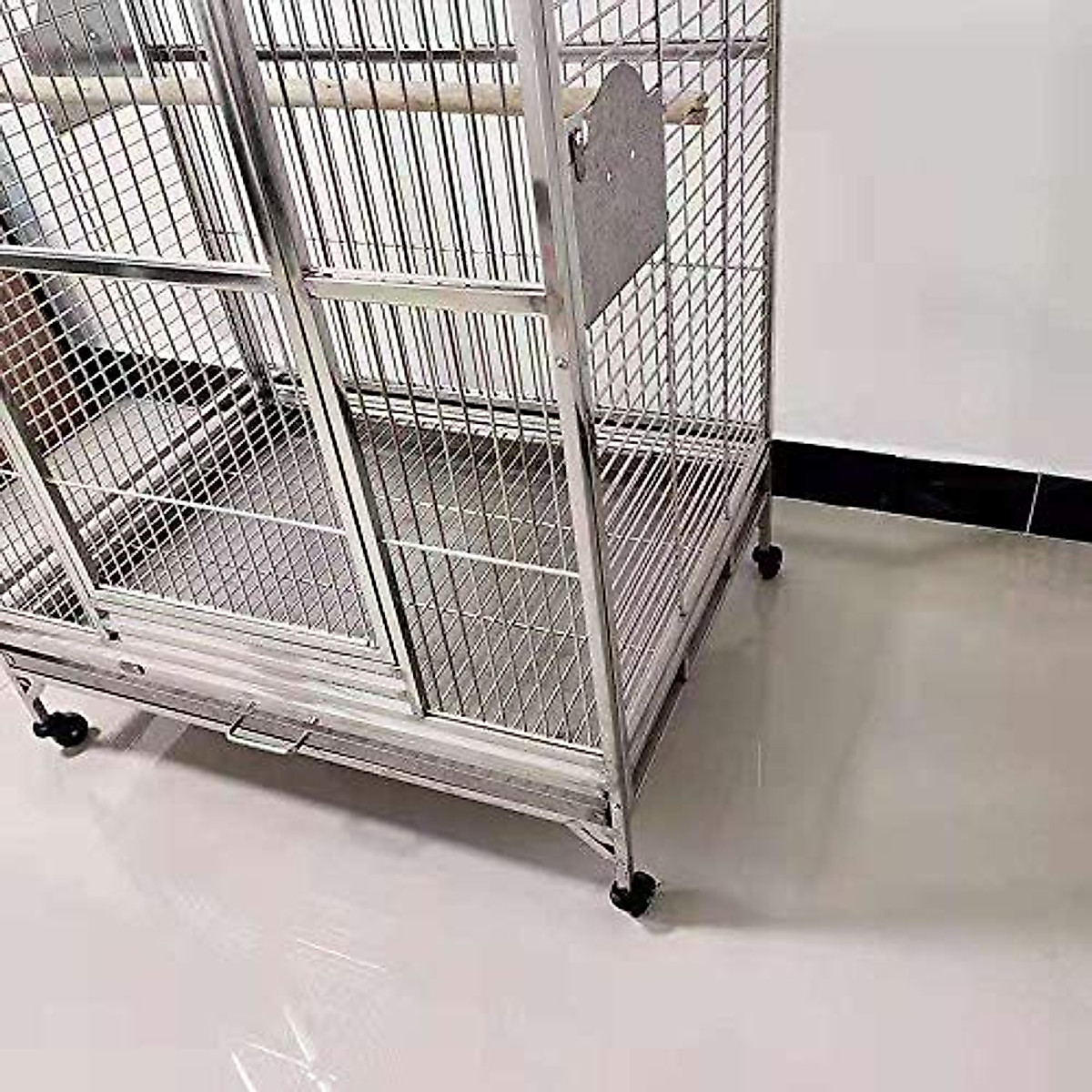 BMWPET SUS201 Stainless Steel PLAYTOP Style Bird CAGE Parrot CAGE 36"X26"X65"