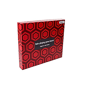 The Authentic Role-Playing Game Board by Hexers, Mat Alternative, Compatible with Dungeons and Dragons D&D DND Pathfinder RPG, 27x23 inches, 1 inch Square and Hexes Battle Grid, Foldable & Dry Erase