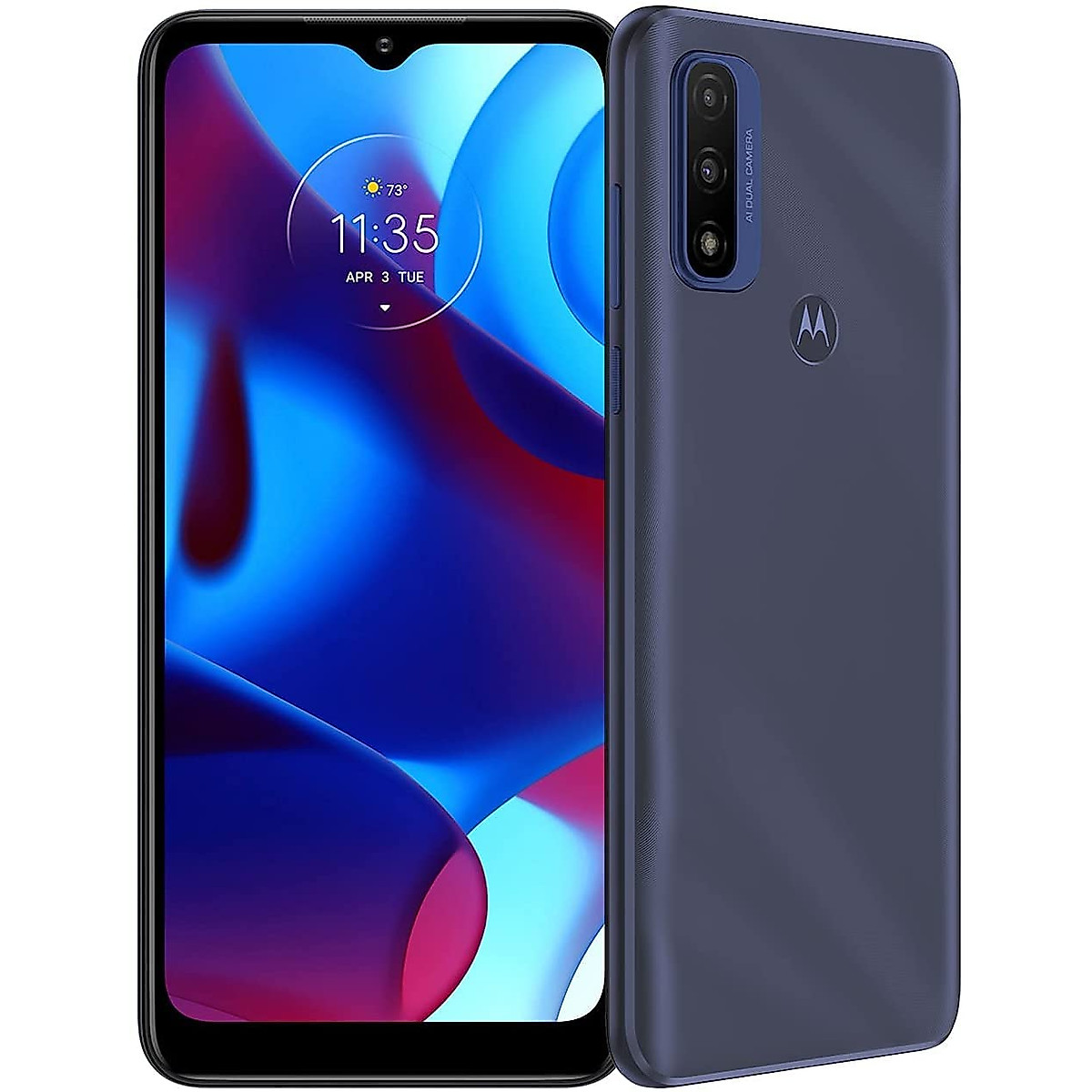 Moto G Pure | XT2163-4 | 2021 | 2-Day Battery | Unlocked | International Version | Ultra Wide Display | 3/32GB | 13MP Camera | Deep Indigo