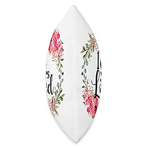 Floral 90 Years Loved Mom Grandma Birthday Gift Floral Loved 105 Year Old Grandma 105th Birthday Throw Pillow, 16x16, Multicolor