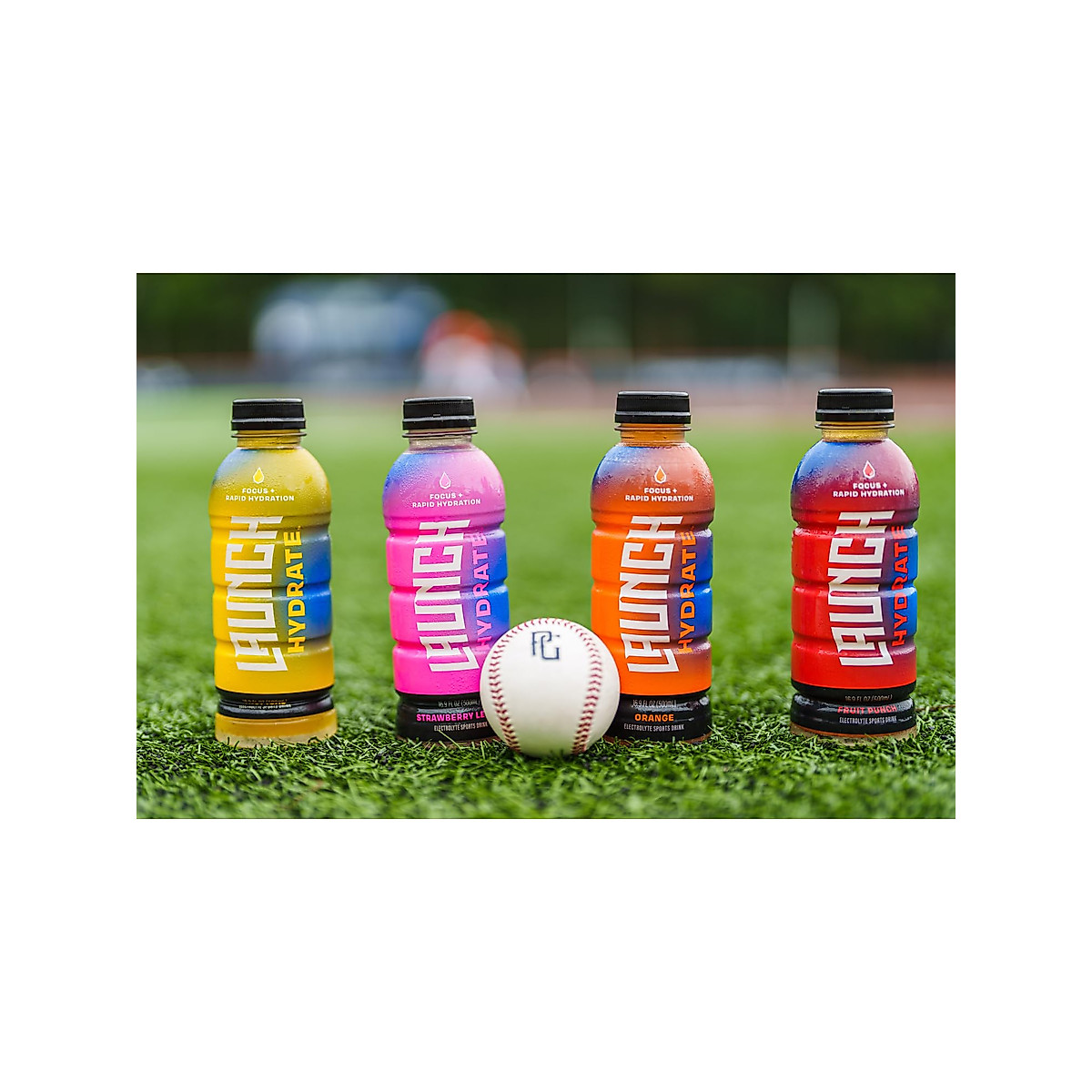 Launch Hydrate Sports Drink, Fruit Punch, 16 Fl Oz, Electrolytes, Vitamins and Minerals Packed, Perfect for Athletes, (Pack of 12)
