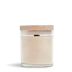 PIRETTE Candle - Summer Scent, Hand Poured, Soy Candle, Wood Wick, Crackling Candle in Gift Box for Home and Office, 45 Hours (8 oz)