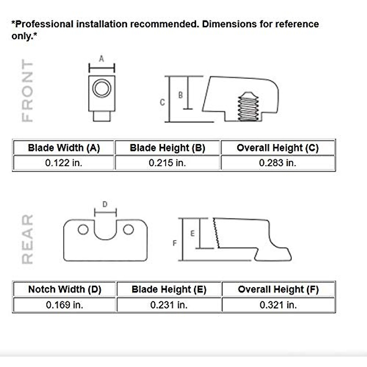 Trijicon GL601-C-600836 Night Sight,HD XR Orange Front Outline