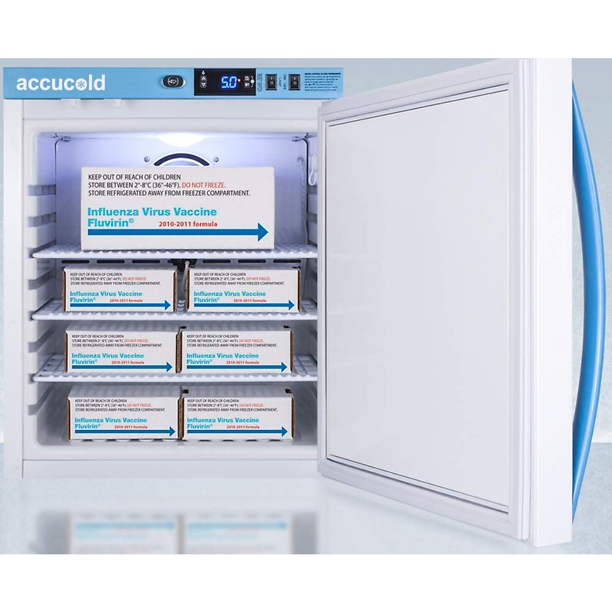 Summit Appliance ARS1PV Pharma-Vac Performance Series 1 Cu.Ft. Compact All-refrigerator for Vaccine Storage with Auto Defrost, Factory-installed Lock, Digital Thermostat, White