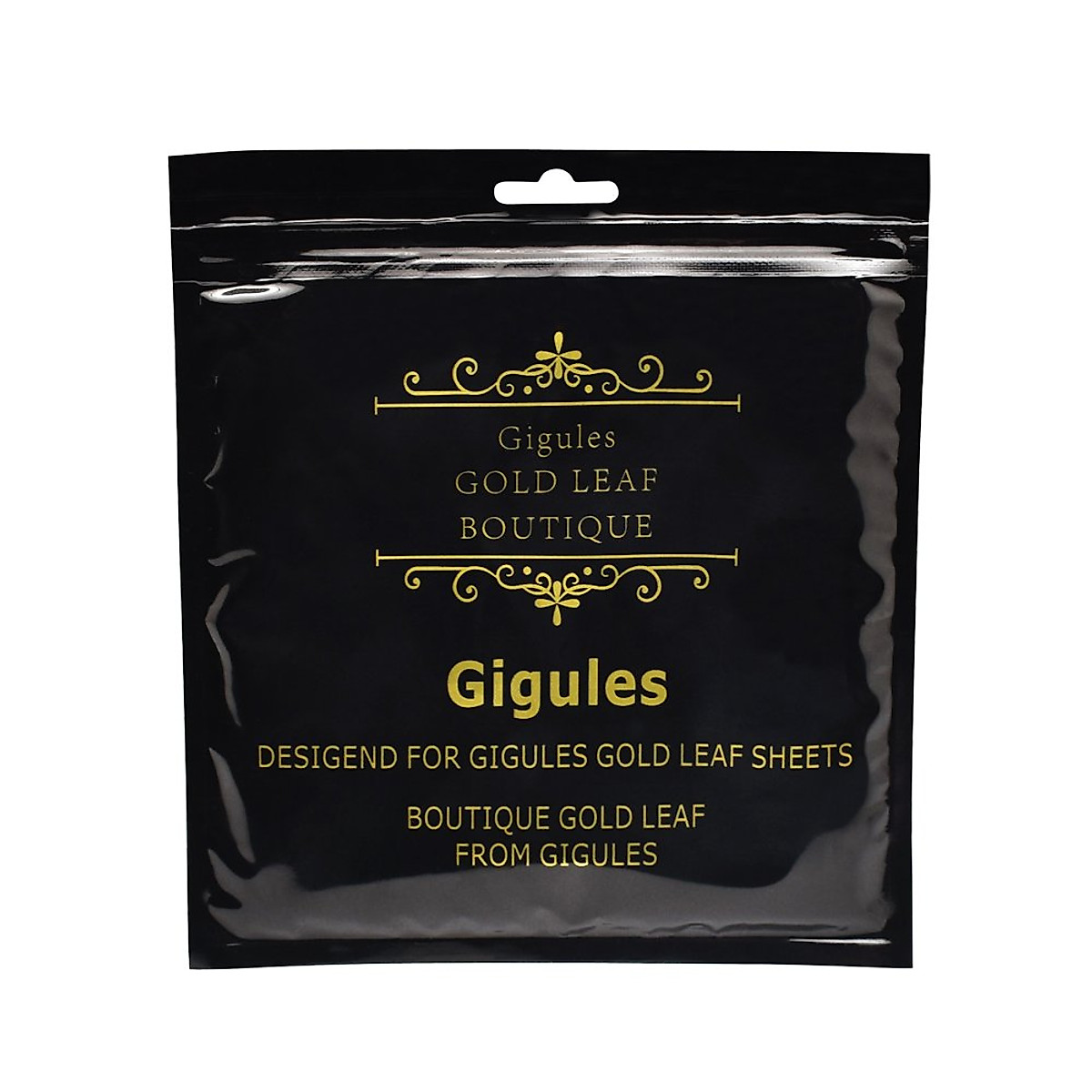 Gigules 100 Sheets Imitation Gold Leaf 5.5 x 5.5 inches Gold Foil Paper for Arts Painting Gilding Crafting Decoration