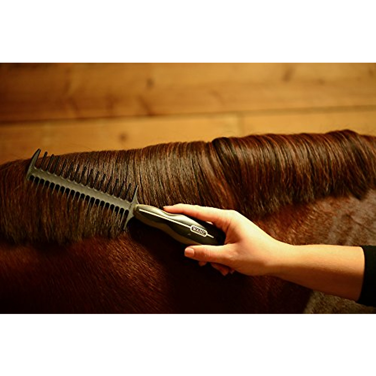 WAHL Professional Animal Equine Grooming Mane and Braiding Horse Comb, Black (858708)