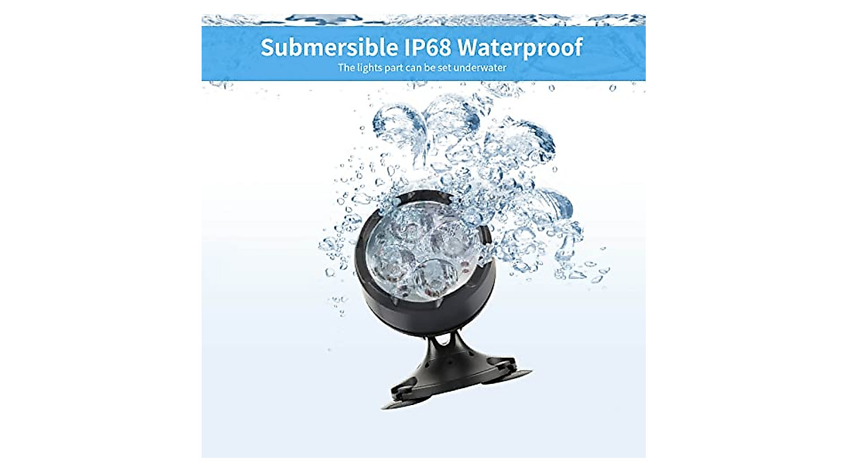 Color Changing Waterproof Yard Spotlight - 4 in Set