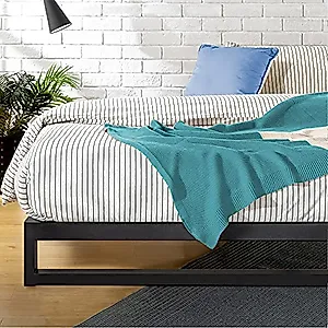 ZINUS Trisha Metal Platforma Bed Frame / Wood Slat Support / No Box Spring Needed / Easy Assembly, King
