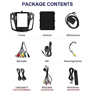 Android 11 GPS Navigation Stereo Radio 9 Inch Touch Screen Multimedia Player, for Chevy Cruze 2008-2013 Support Bluetooth/Steering Wheel Control/FHD/Reversing Camera,TS4 9836 4+64GB