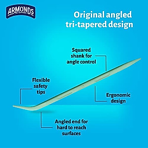 Armonds ProPicks MicroPick Dental Picks for Teeth Cleaning with Zinc Oxide - Disposable Plastic Toothpicks for Teeth & Gums - Protects Teeth & Massages Gums - 3 Packages x 120 Plastic Dental Picks