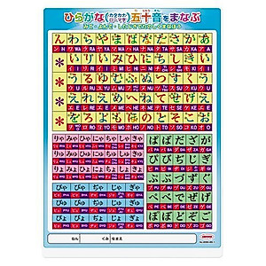 Kyo-ei Japanese Hiragana & Katagana Shitajiki Plastic Calligraphy Chart Size B5 (7"x10") / Pencil Writing Board