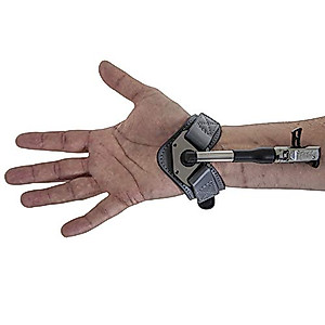 Trophy Ridge DrawPoint Archery Bow Release - Infinitely Adjustable Index Finger Release with 360-Degree Rotation, Customizable Length, Smooth Leather Wrist Strap