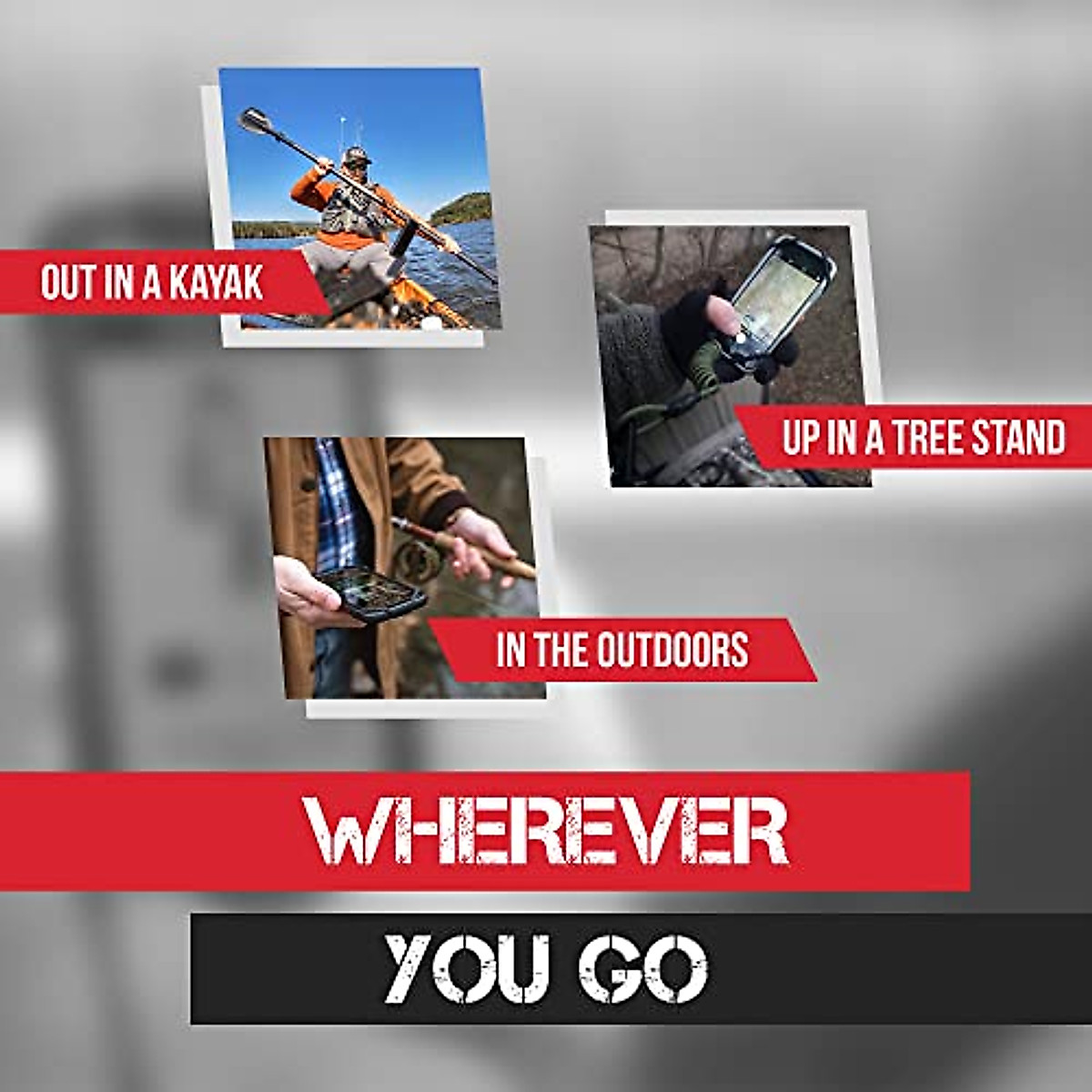 Rogue Fishing Co. The Protector Phone Tether | Use As Cell Phone Lanyard or Hiking/Boating/Kayak Tether | Phone Leash Ensures Your Phone is Safe and Protected