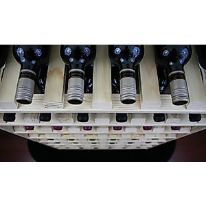 Creekside 48 Bottle Modular Wine Shelves (Pine) by Creekside - Exclusive 12-inch deep design, bottle necks don't stick out! Quality, high grade pine, 12", Pine