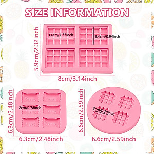 Chocolate Silicone Molds, Waffle Cookie Cake Decorating Fondant Molds 3 Pcs, Candy Mousse Butter Molds, DIY Resin, Clay Molds for Baby Showers, Birthdays, Thanksgiving, Easter, Valentine's Day