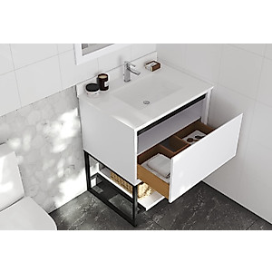 Laviva Alto 30 - White Cabinet White Quartz Countertop