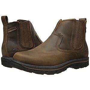 Skechers Men's Relaxed Fit Segment - Dorton Boot,Dark Brown,11 M US