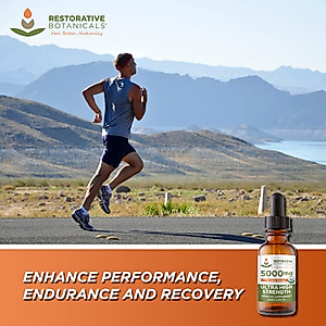 Restorative Botanicals Ultra High Strength Hemp Oil - 5000mg Mandarin Orange Flavor (2 oz - 120 Servings)