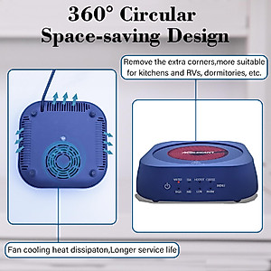 Mini stove electric 700W,small hot plate,countertop burner electric,portable Cooktop,Intelligent Auto-Off Feature,For Tea Enthusiasts,Tea party,Gift